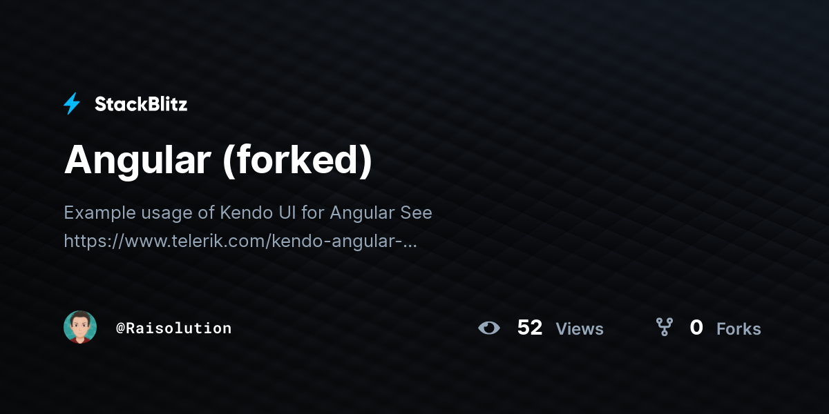 Angular (forked) - StackBlitz Angular (forked) - StackBlitz