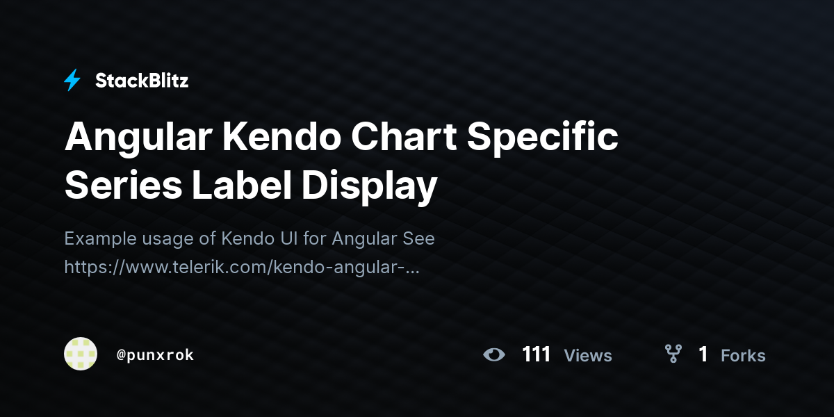 Angular Kendo Chart Specific Series Label Display - StackBlitz