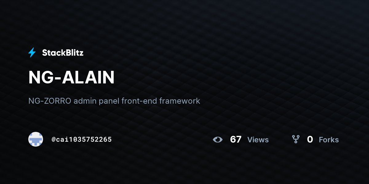NG-ALAIN - StackBlitz