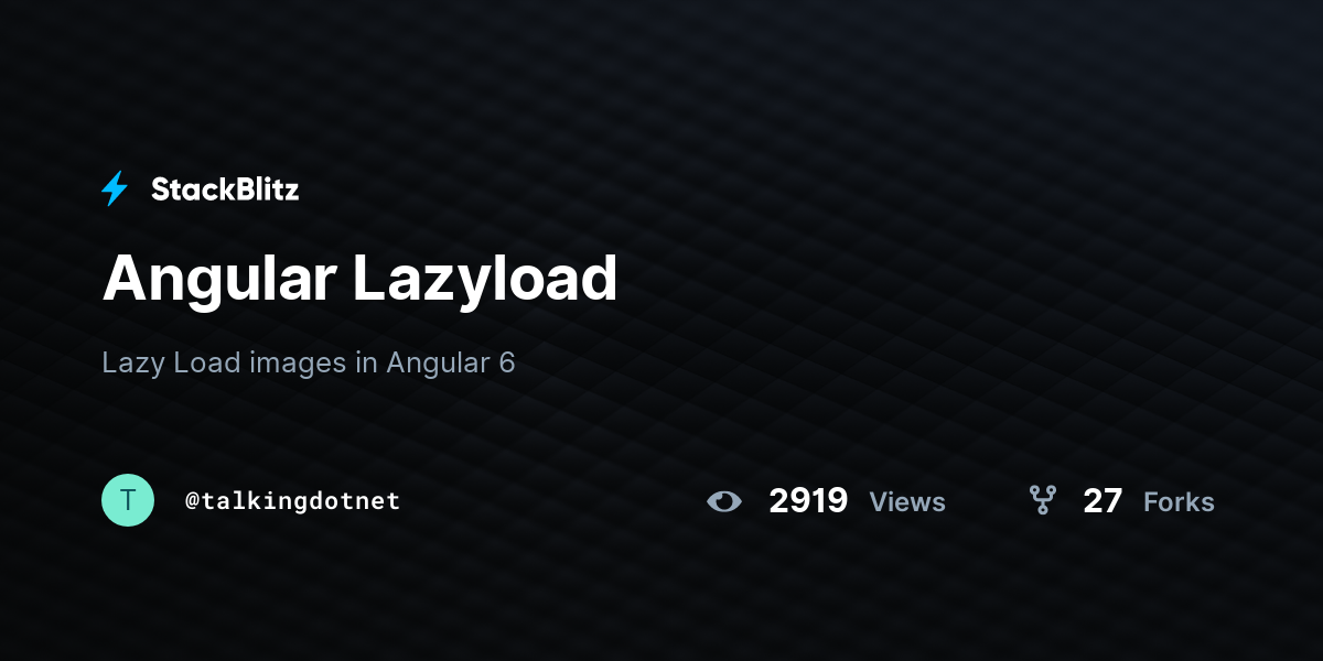 Angular Lazyload - StackBlitz