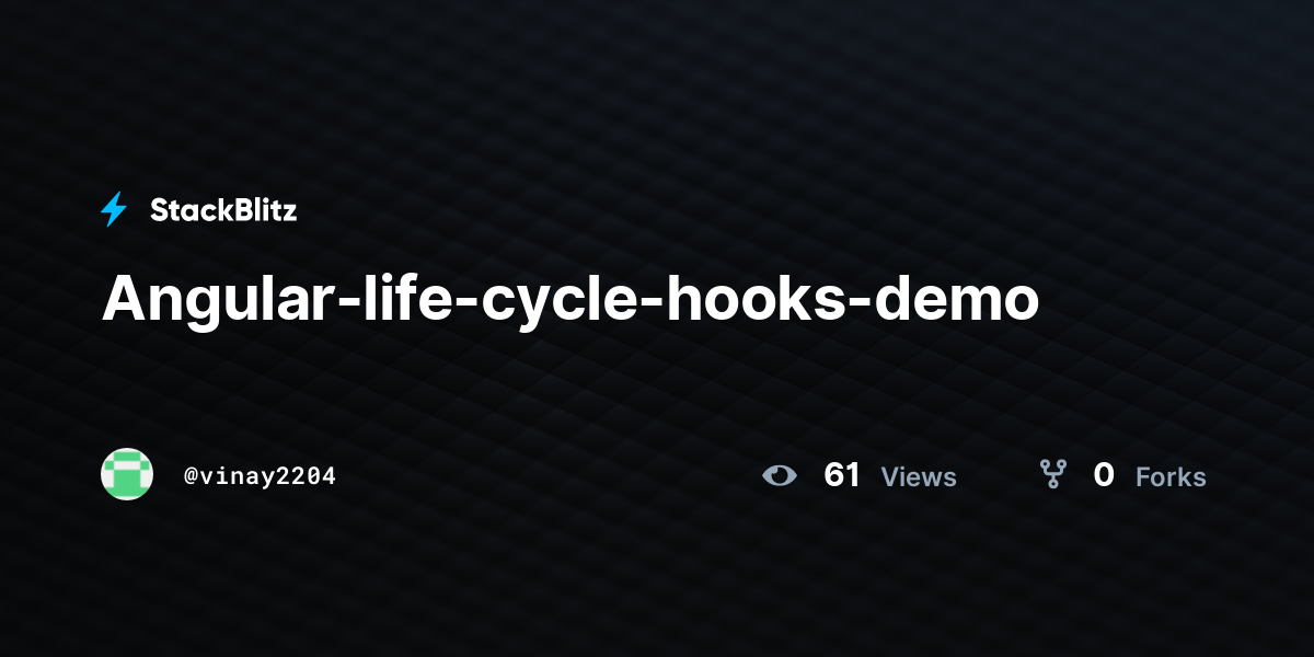 Angular-life-cycle-hooks-demo - StackBlitz