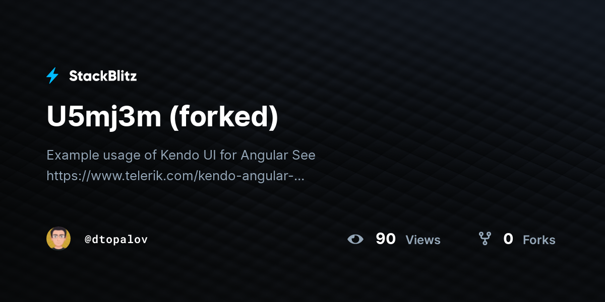 U5mj3m (forked) - StackBlitz