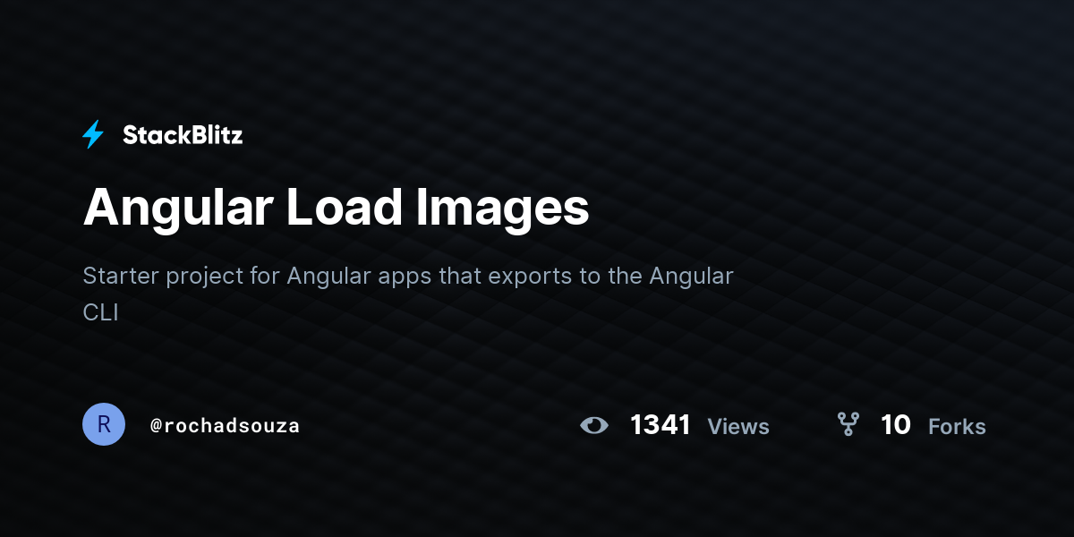Angular Load Images - StackBlitz