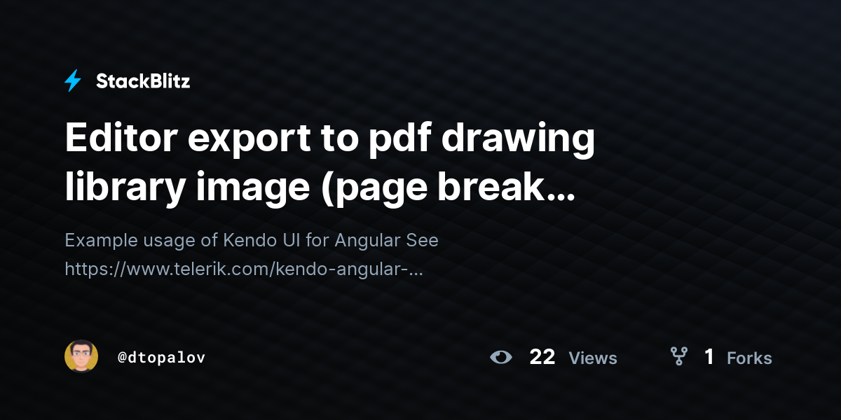 Editor export to pdf drawing library image (page break options) (forked) - StackBlitz