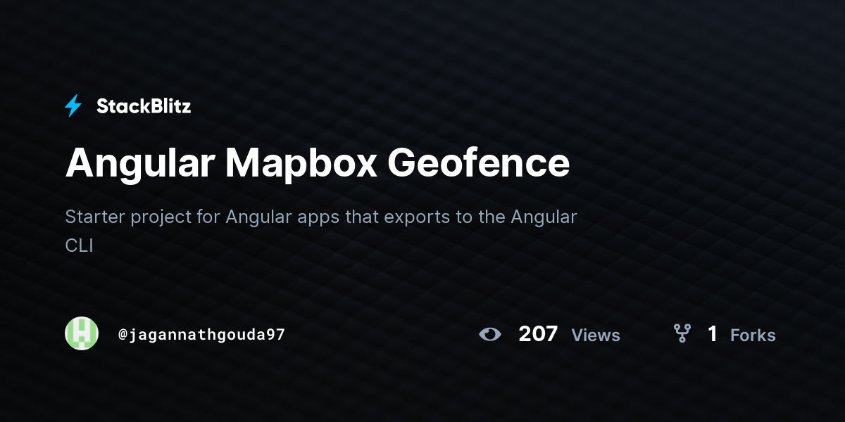 Angular Mapbox Geofence - StackBlitz