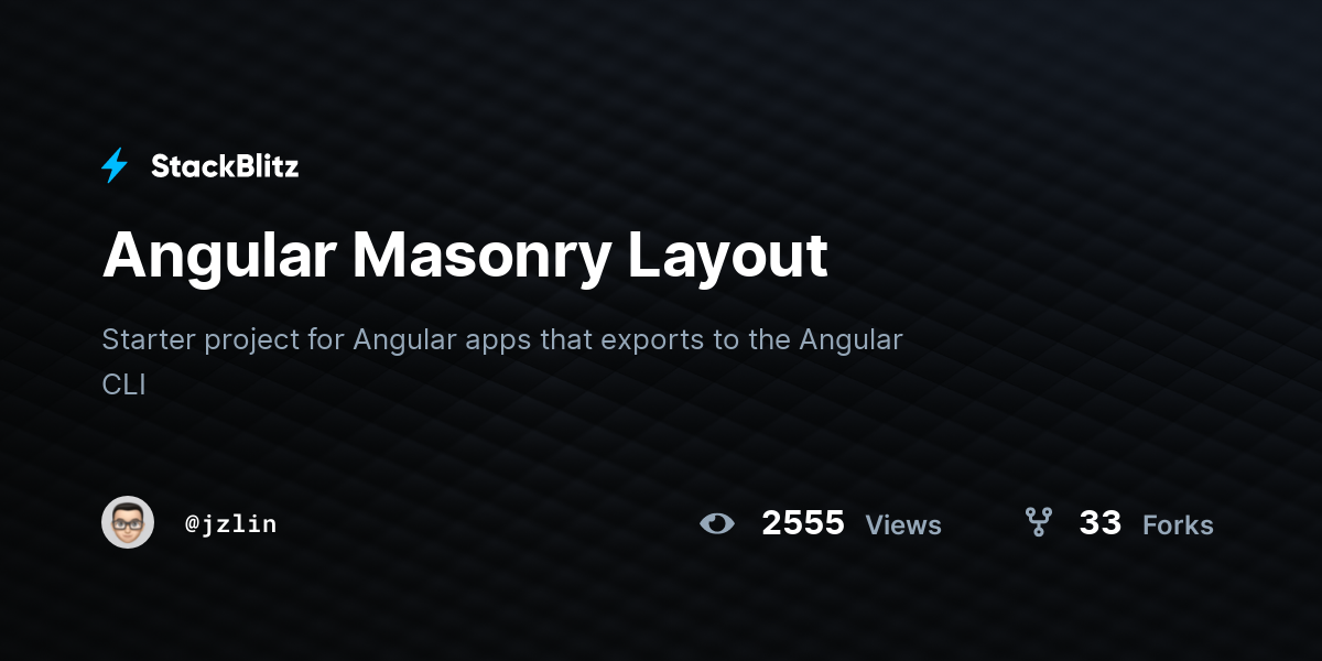 Angular Masonry Layout - StackBlitz