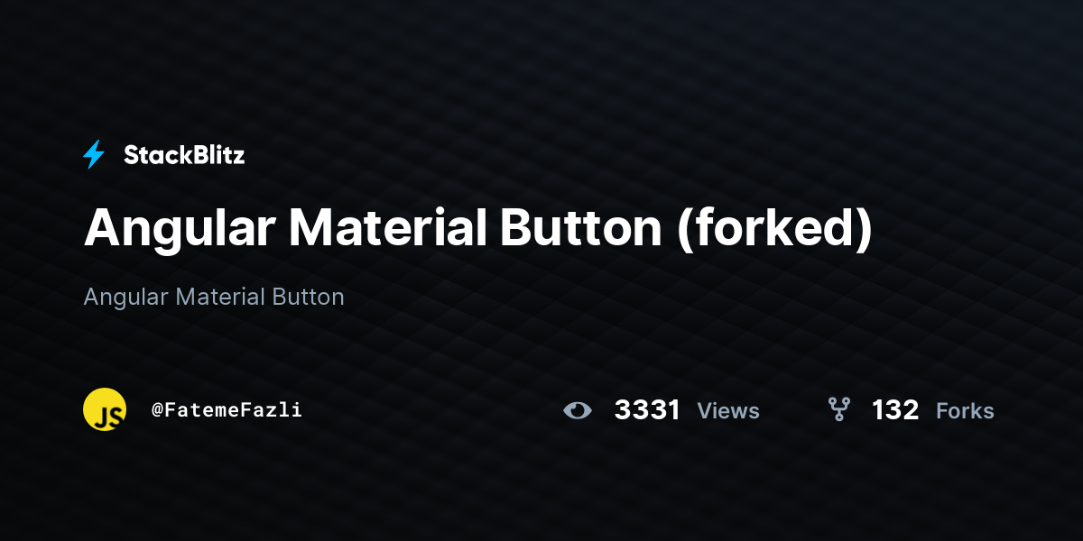 Angular Material Button (forked) - StackBlitz