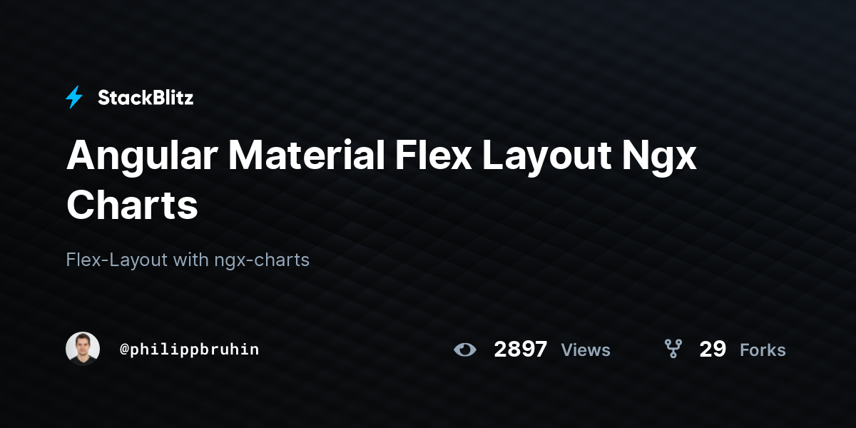 Angular Material Flex Layout Ngx Charts - StackBlitz Angular Material Flex Layout Ngx Charts - StackBlitz