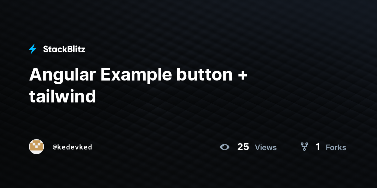 Angular Example button + tailwind - StackBlitz