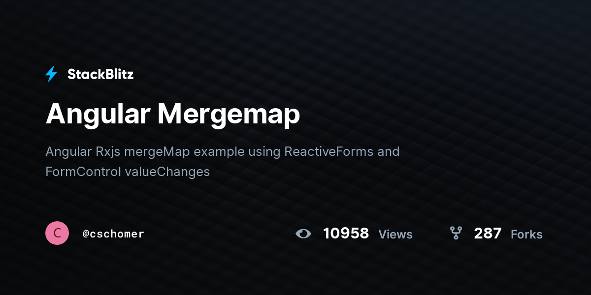 Angular Mergemap - StackBlitz