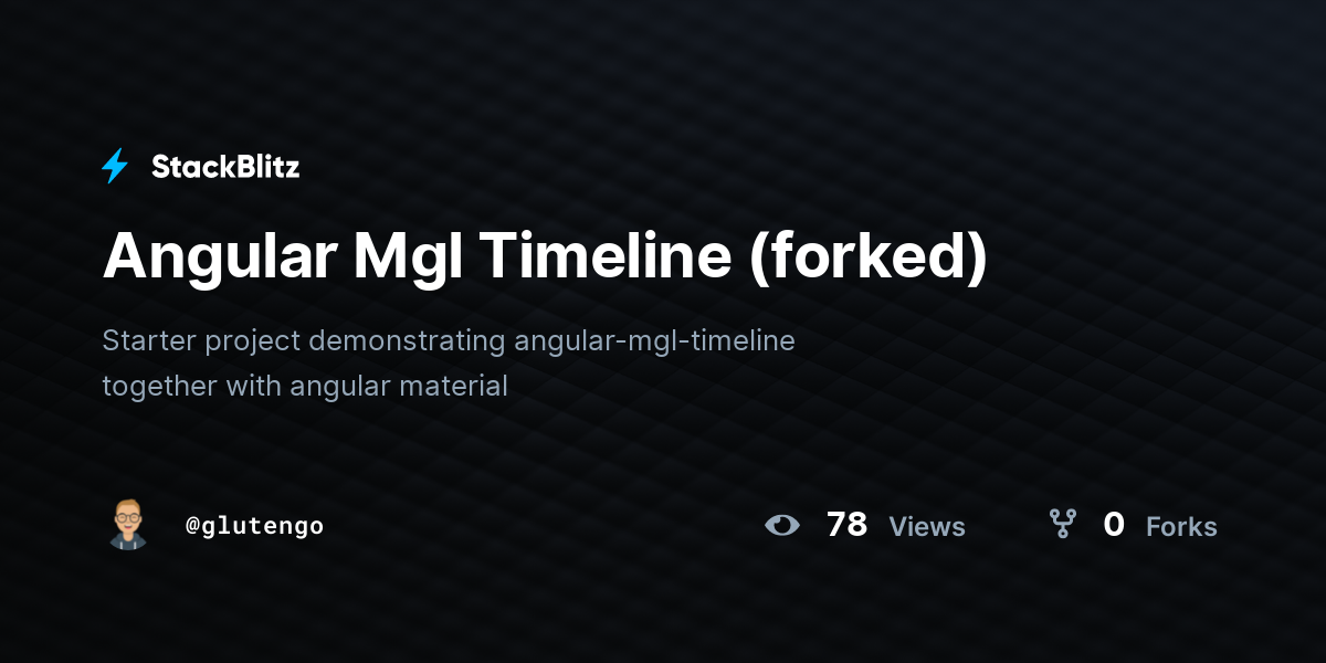 Angular Mgl Timeline (forked) - StackBlitz