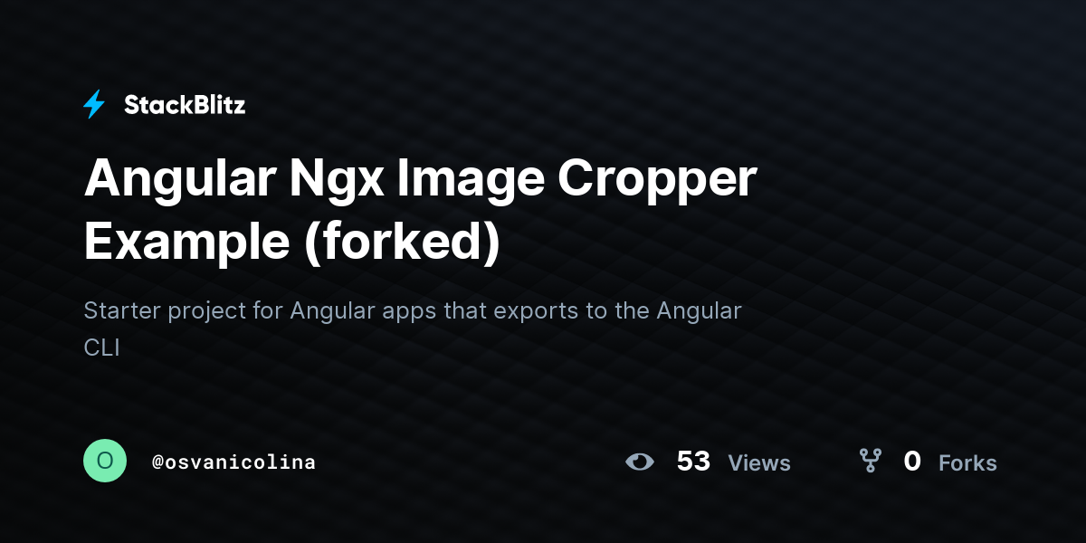 Angular Ngx Image Cropper Example Forked Stackblitz 