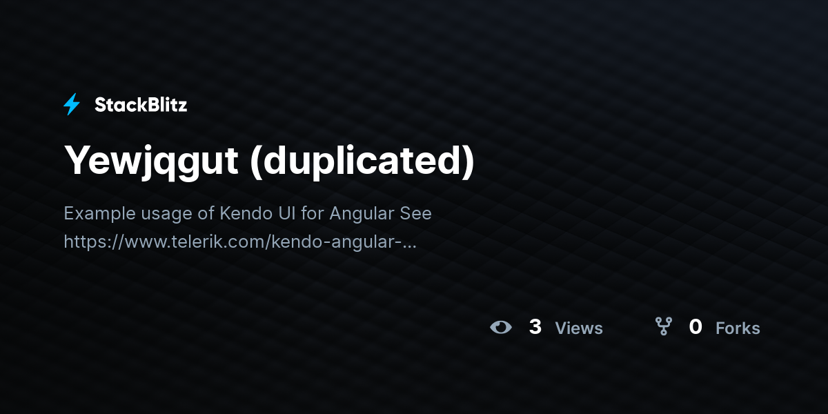 Yewjqgut (duplicated) - StackBlitz