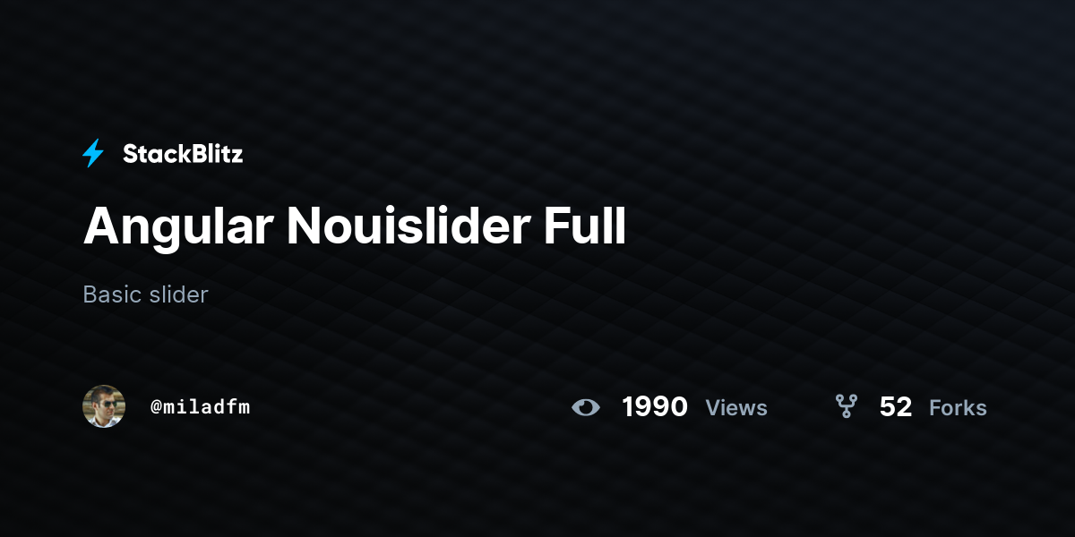 Angular Nouislider Full - StackBlitz