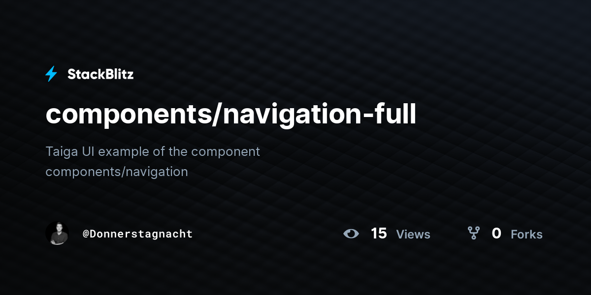 components/navigation-full - StackBlitz