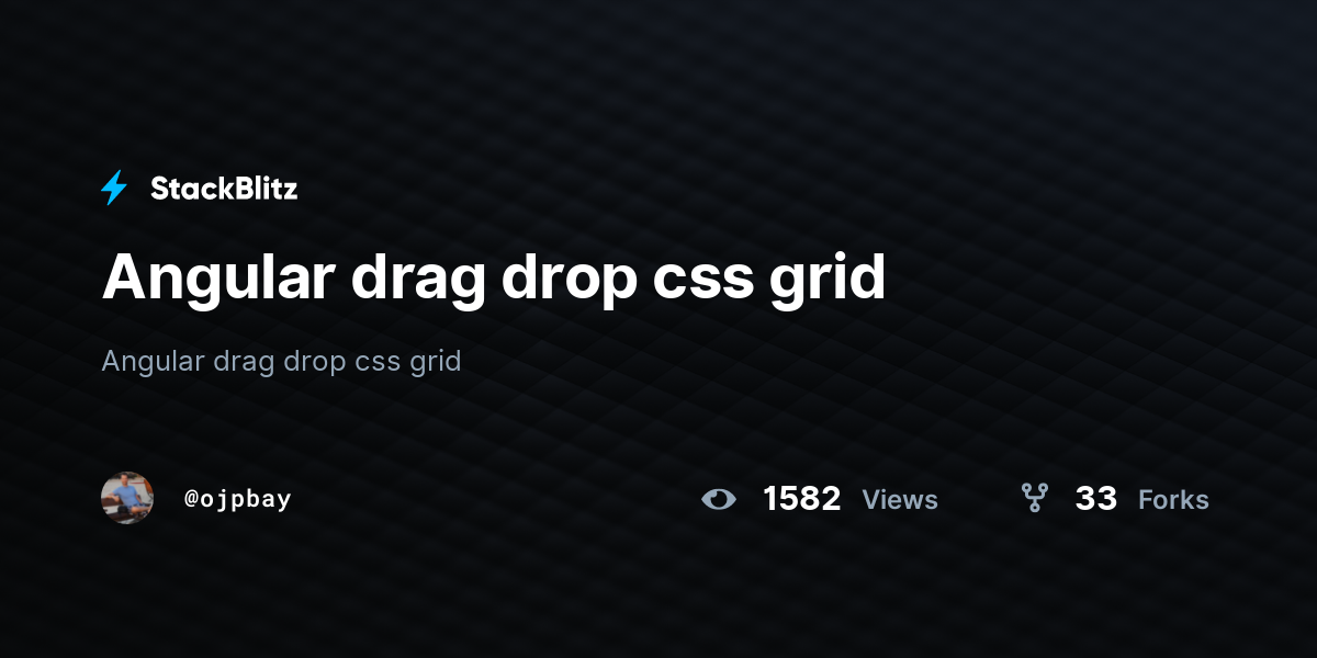 Angular drag drop css grid - StackBlitz