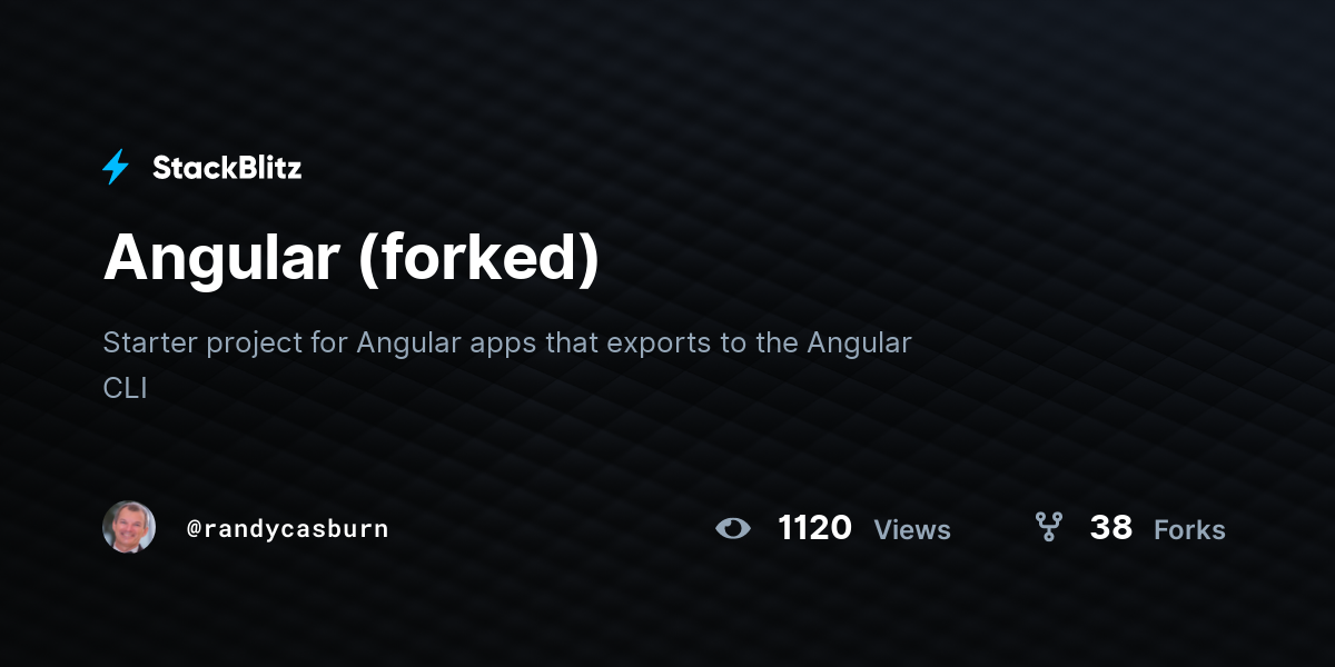 Angular Forked Stackblitz 4332