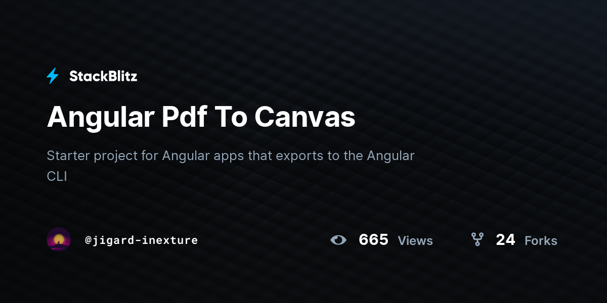 Angular Pdf To Canvas - StackBlitz