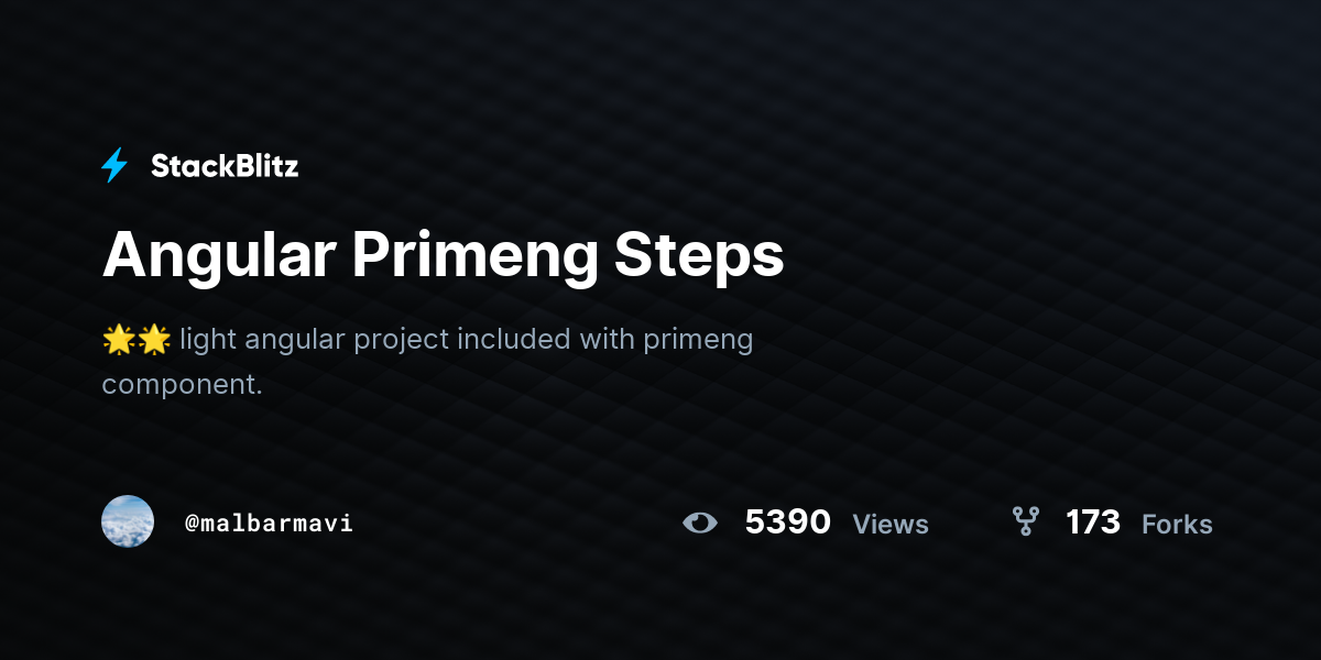 Angular Primeng Steps - StackBlitz Angular Primeng Steps - StackBlitz