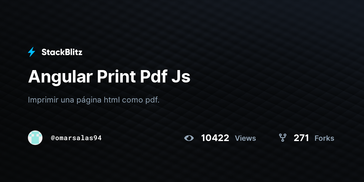 Angular Print Pdf Js - StackBlitz