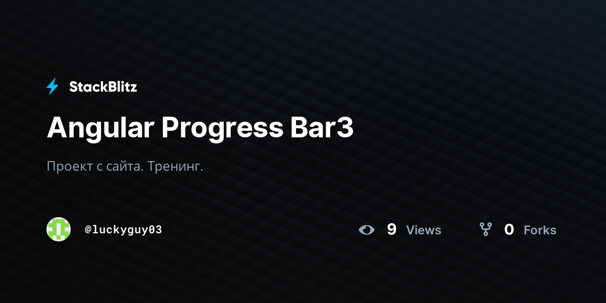 Angular Progress Bar3 - StackBlitz Angular Progress Bar3 - StackBlitz
