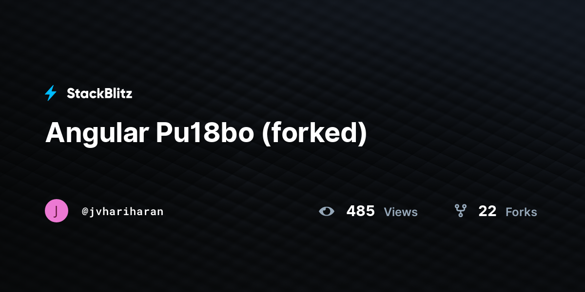 Angular Pu18bo (forked) - StackBlitz