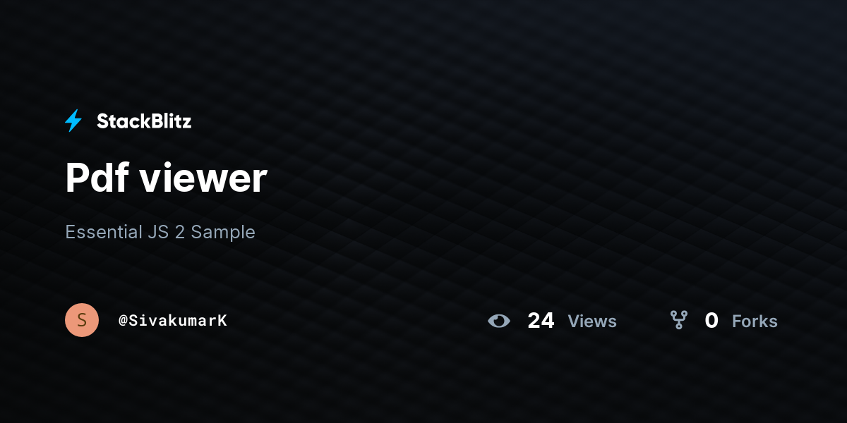 Pdf viewer - StackBlitz