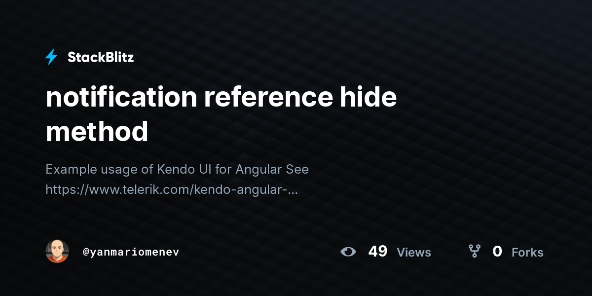 notification reference hide method - StackBlitz notification reference hide method - StackBlitz