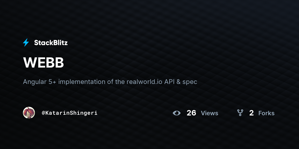 WEBB - StackBlitz