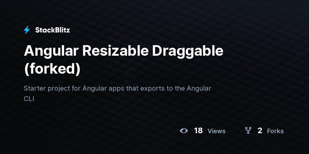 Angular Resizable Draggable (forked) - StackBlitz