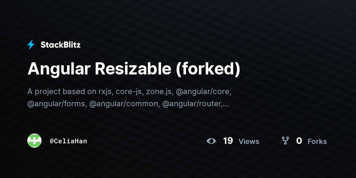 Angular Resizable (forked) - StackBlitz