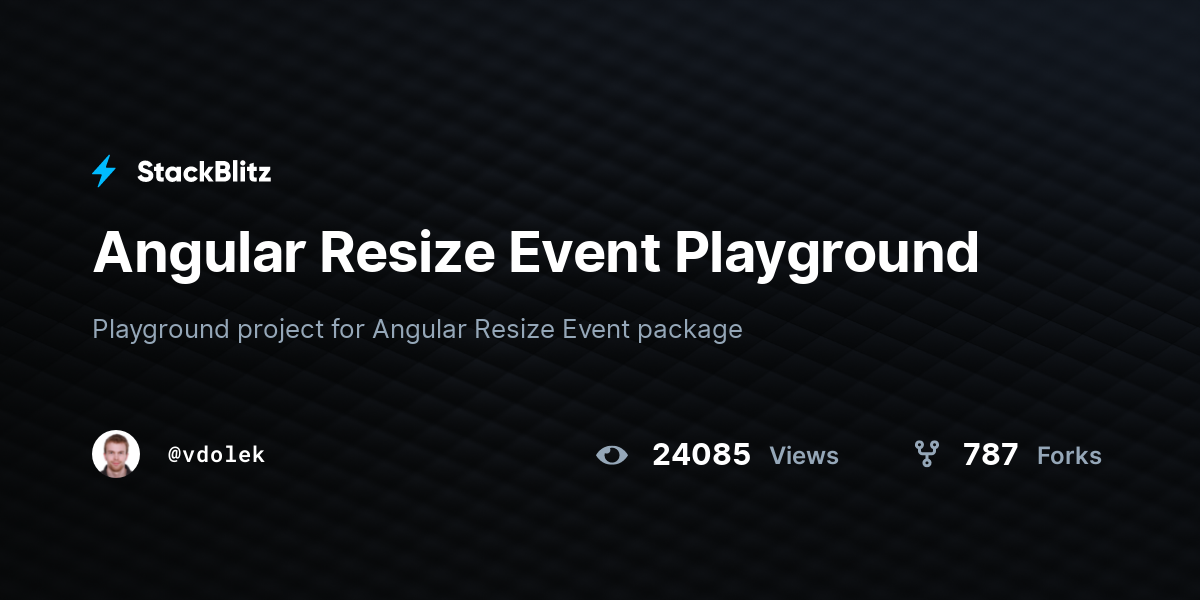 Angular Resize Event Playground - StackBlitz