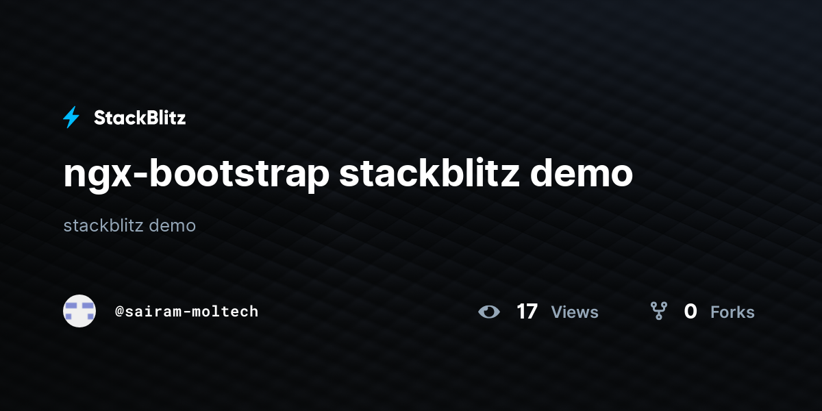 ngx-bootstrap stackblitz demo - StackBlitz