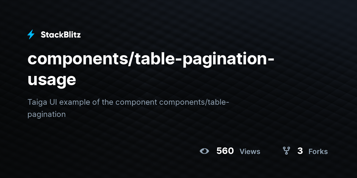 components/table-pagination-usage - StackBlitz