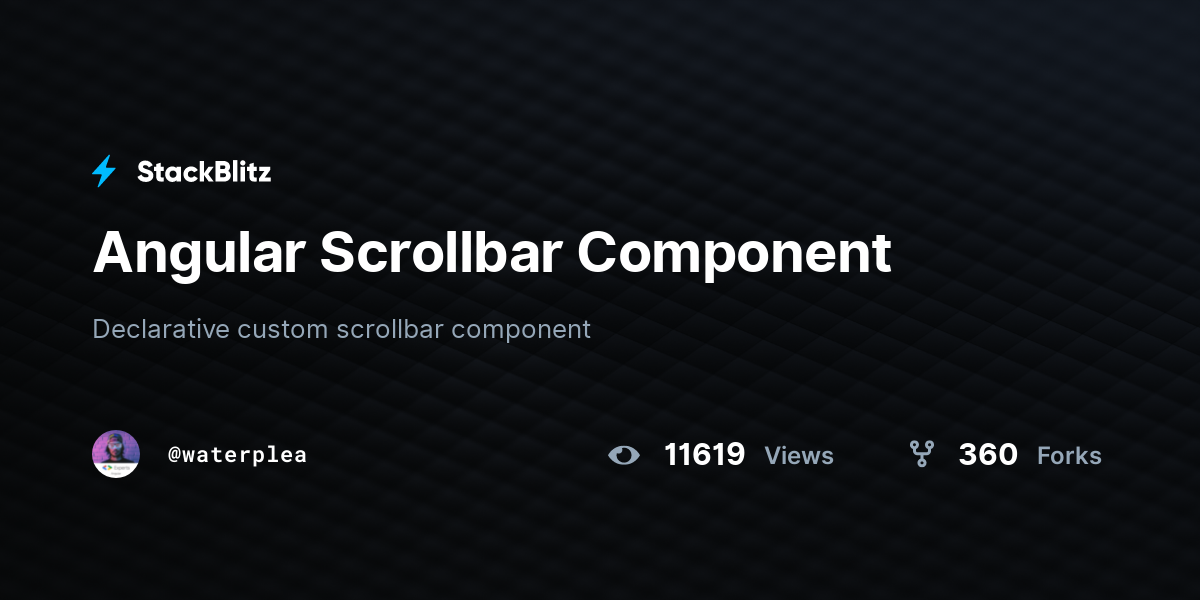 Angular Scrollbar Component - StackBlitz