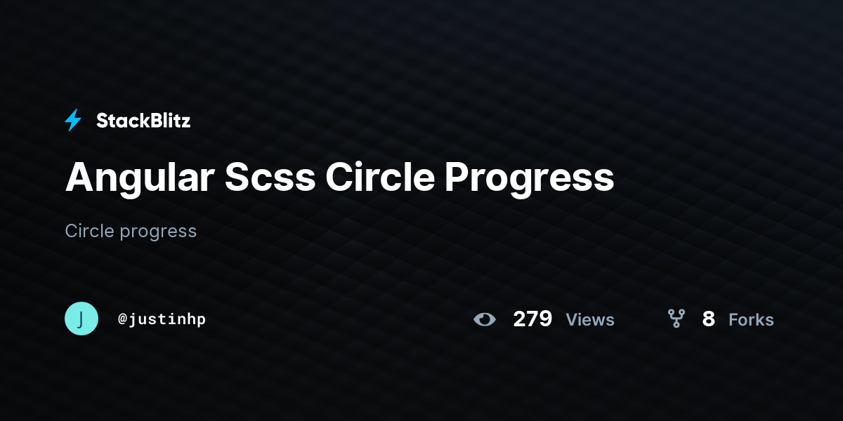 Angular Scss Circle Progress - StackBlitz Angular Scss Circle Progress - StackBlitz