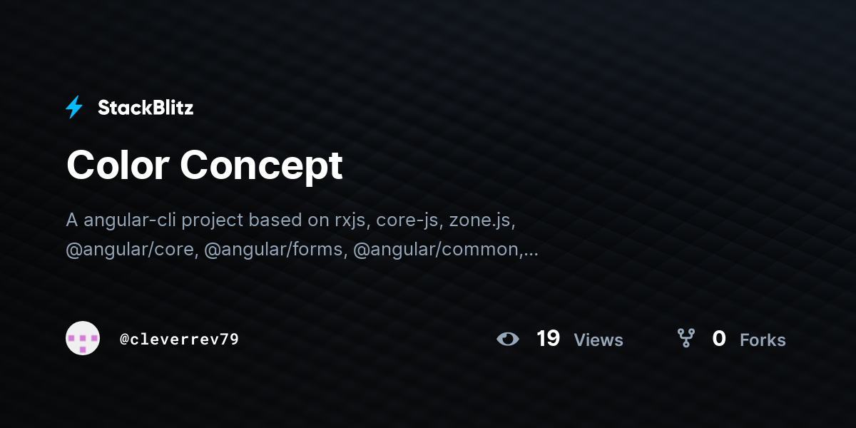 Color Concept - StackBlitz