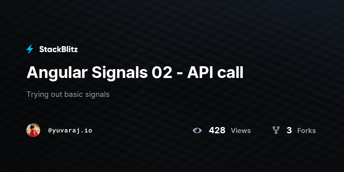 Angular Signals 02 - API call - StackBlitz