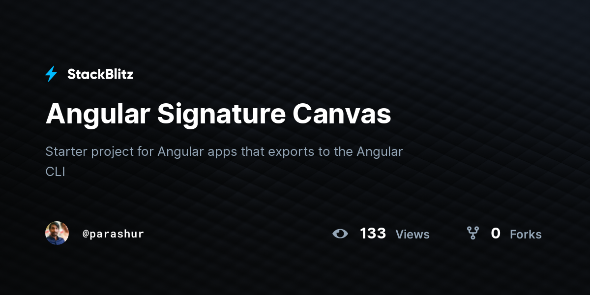 Angular Signature Canvas - StackBlitz