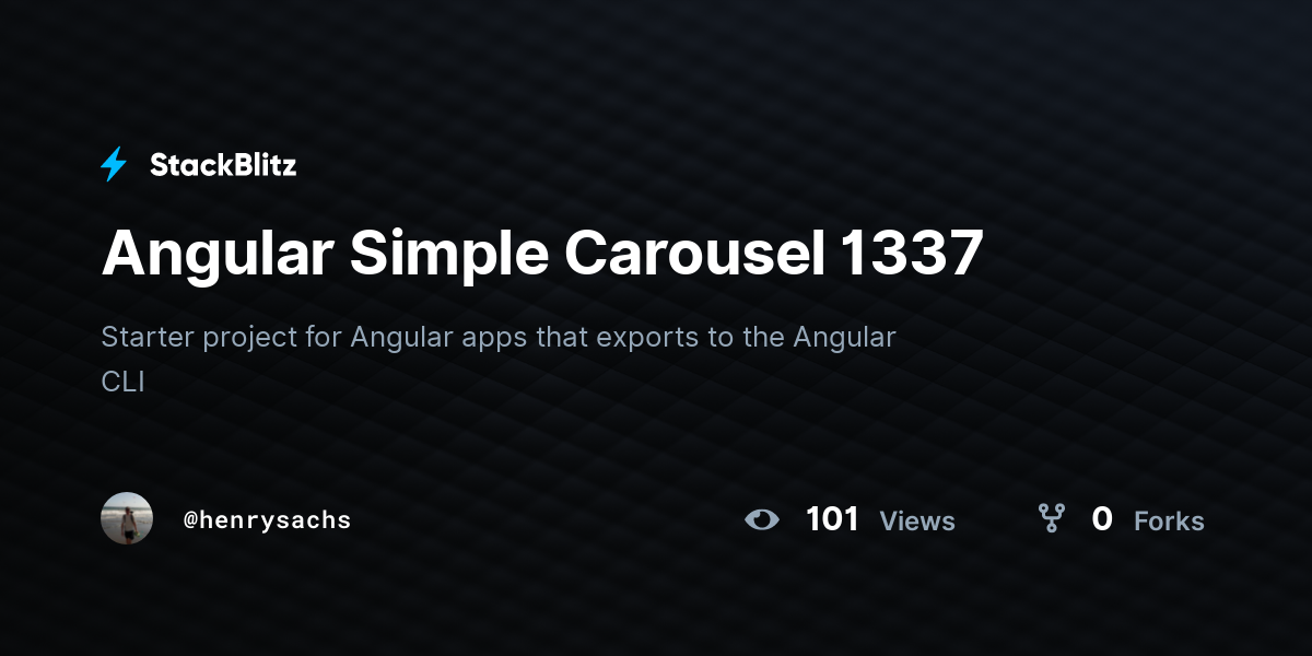 Angular Simple Carousel 1337 - StackBlitz