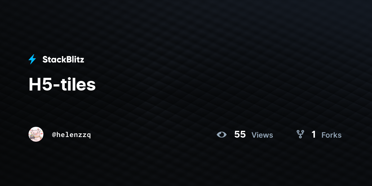 H5-tiles - StackBlitz