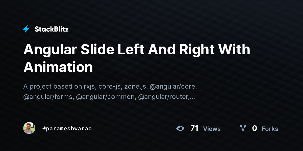 Angular Slide Left And Right With Animation - StackBlitz