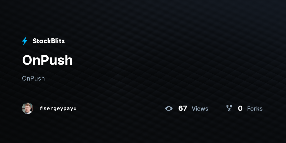 OnPush - StackBlitz