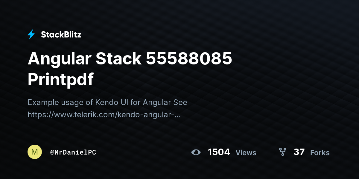 Angular Stack 55588085 Printpdf - StackBlitz