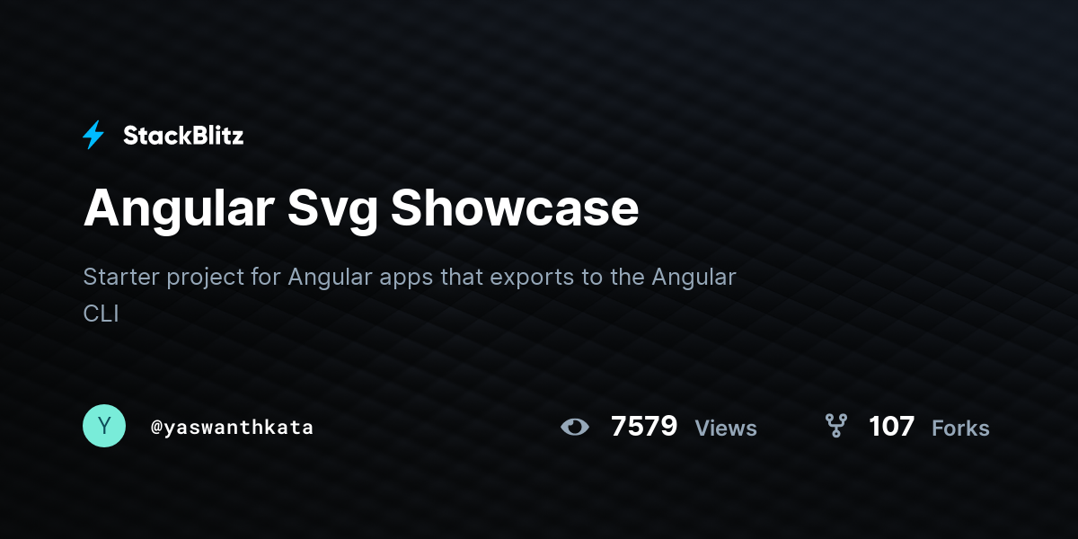 Angular Svg Showcase - StackBlitz