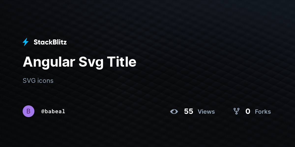 Angular Svg Title - StackBlitz