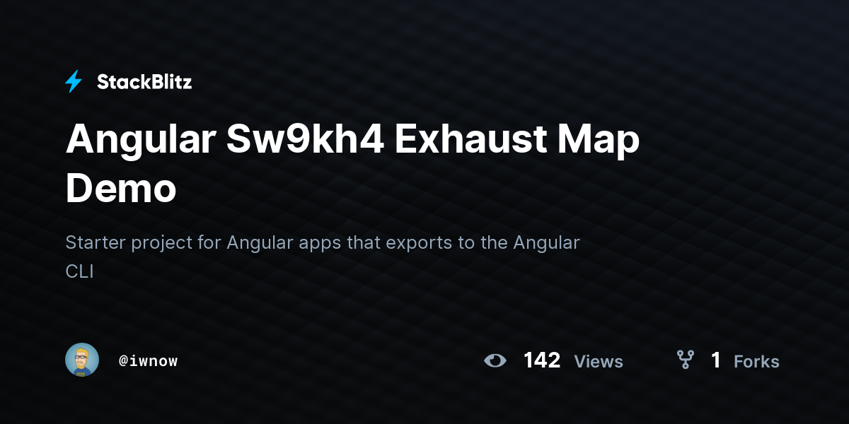 Angular Sw9kh4 Exhaust Map Demo - StackBlitz