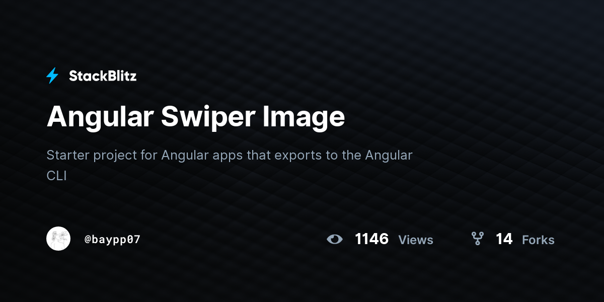 Angular Swiper Image - StackBlitz