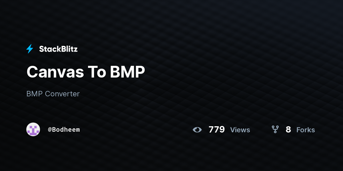 Canvas To BMP - StackBlitz