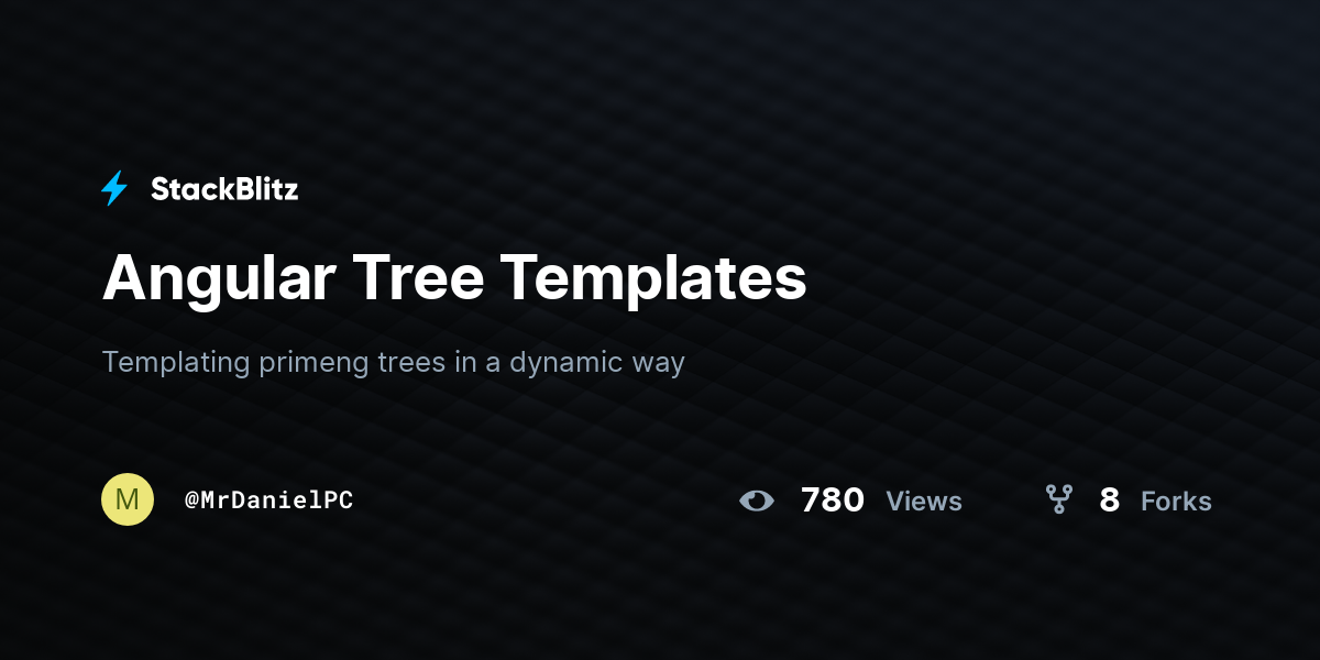 Angular Tree Templates - StackBlitz Angular Tree Templates - StackBlitz